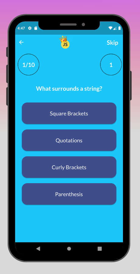 Javascript Quiz App Template For Flutter Android And Ios App By Zakaria4digital